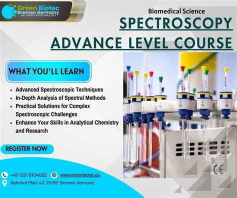 Greenbiotec Spectroscopy Advancedcourse Analyticalchemistry