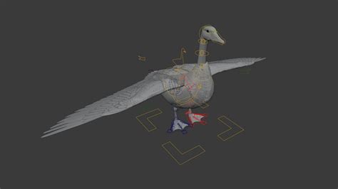 3d Goose Animated Model Turbosquid 2168841