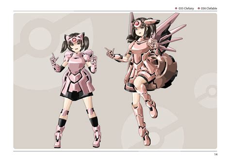 Pokemon Mecha Musume 035 036 By Jack Thian On Deviantart