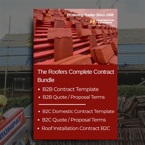 Trade Written Roofers Service Agreement Contract Template