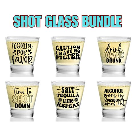 Shot Glass Quotes Svg Bundle Alcohol Quotes Svg Funny Sarcastic