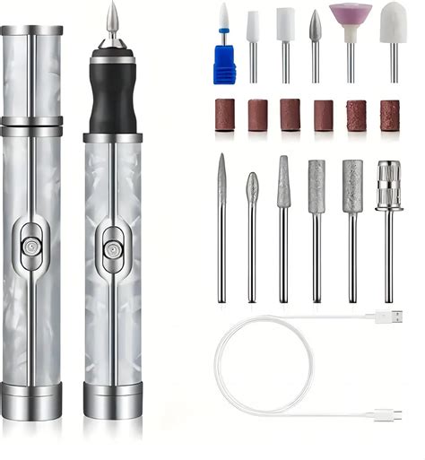 Portable Electric Nail Drill Compact Electrical Professional Nail File Kit For