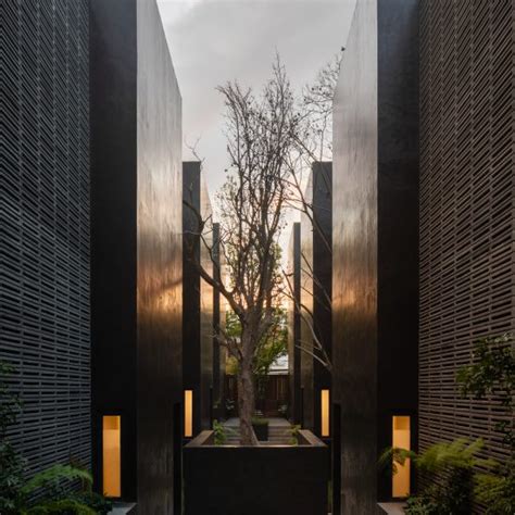 Wooden Lattices Screen Casa Octavia By Ppaa In Mexico City