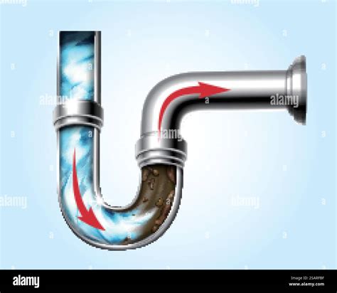 3d Illustration Effect Of Powerful Chemical Agent Unclogging Dirty