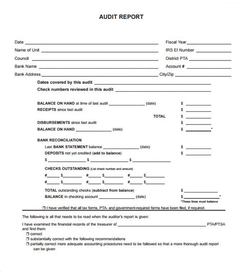 Free 31 Sample Audit Reports In Pdf Ms Word