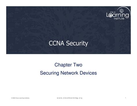 Ch2 Securing Network Devices Ccna Securitypdf