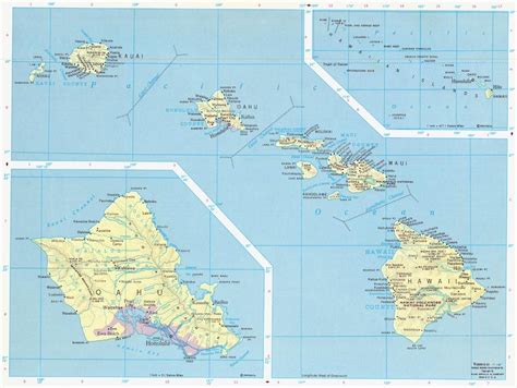 Hawaii Map Digital Download Printable Map Map Of Hawaii Home Decor