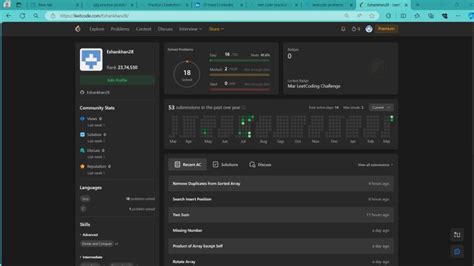 Day 1 Of 100daysofcodechallenge Binary Search Eshan Khan Posted On