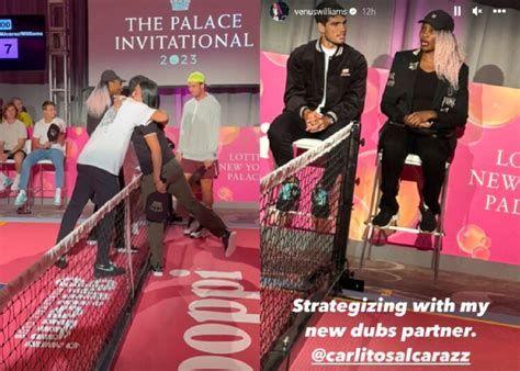 Venus Williams Pokes Fun At Fans With A Surprising Photo With World No 1 Carlos Alcaraz Ahead