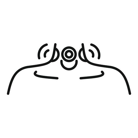 Tonsillitis Icon Outline Vector Mouth Tonsil 15109671 Vector Art At