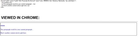 html div tags examples and usage