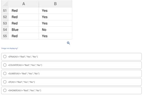 Solved Based On The Values In Cell A51 A55 What Formula