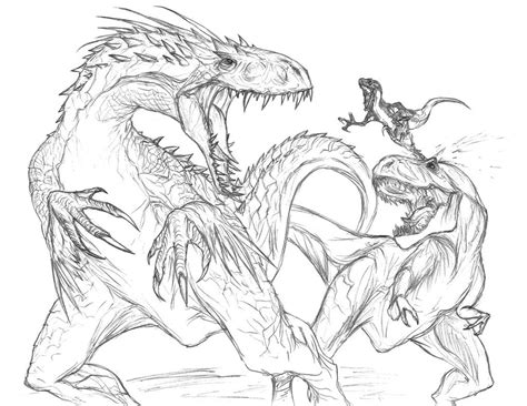 In Dominus Rex Jurassic World Coloring Pages Coloring Pages