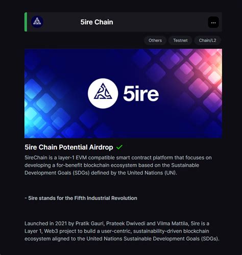 This Could Be As Big As Aptos Airdrop 🪂 Introducing 5ire Chain 5irechain Is A Layer 1 Evm
