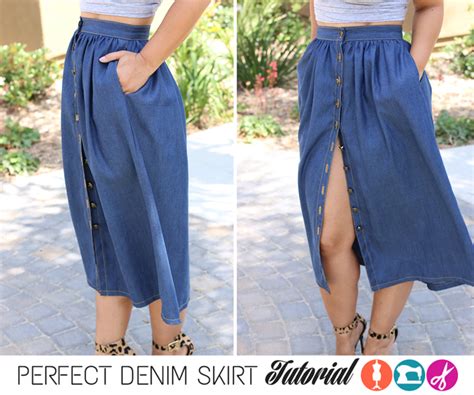New Denim Skirt Tutorial Coupon Code Extended Fashion Lifestyle