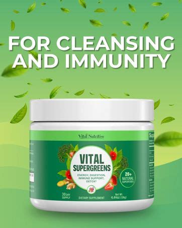 Vital Greens Superfood Powder New Formula With 40