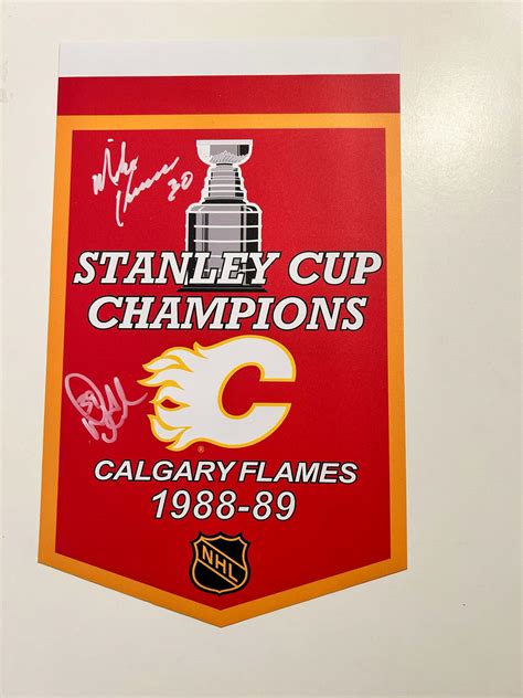 Mike Vernon And Doug Gilmour Calgary Flames Stanley Cup Champions 1988 8