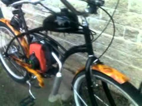 Motorized Bicycle Beach Cruiser 4 Stroke Custom Youtube