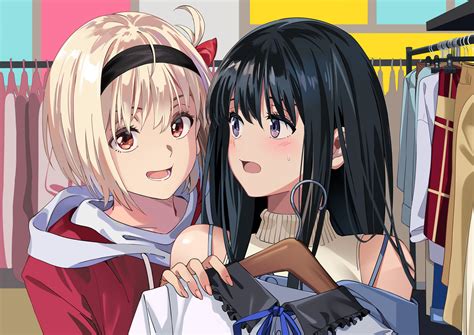 Nishikigi Chisato And Inoue Takina Lycoris Recoil Drawn By Neko