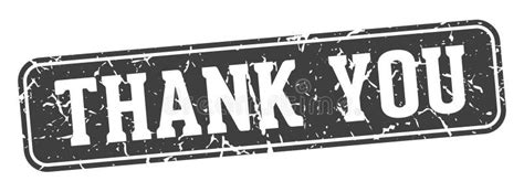 Signo Rectangular De Agradecimiento Sello De Agradecimiento