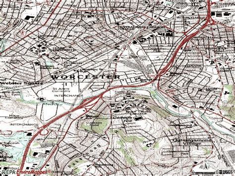 Zip Code Map Worcester Ma United States Map