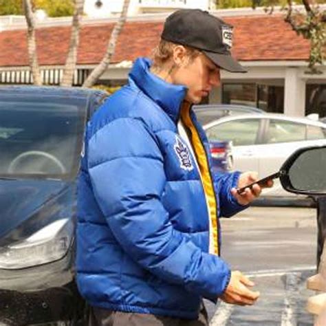 Justin Bieber Toronto Maple Leafs Drew Puffer Jacket Jackets Masters