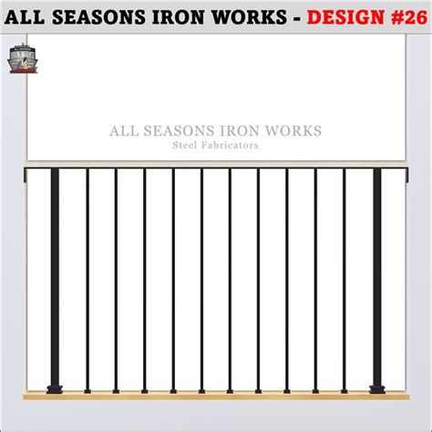 Custom Steel Guardrail Designs Interior And Exterior All Seasons Iron