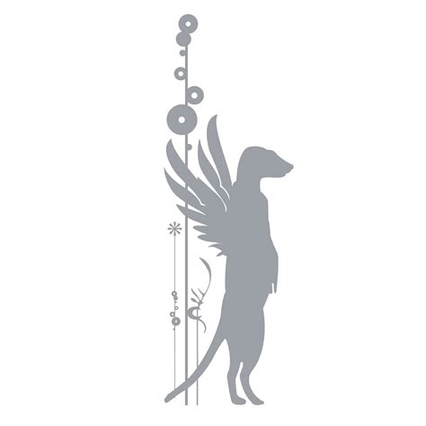 Meerkat Angles Vinyl Wall Sticker Right Domestic Design Is This