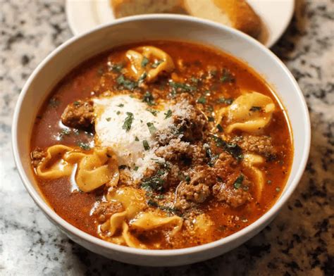 Hearty Italian Sausage Lasagna Soup Recipe