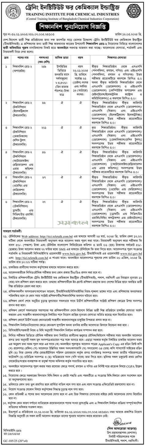 Tici Job Circular 2025 Bd Apply