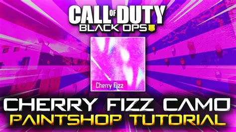 How To Make Cherry Fizz Camo From Bo3 In Black Ops 4 Easy Cherry Fizz