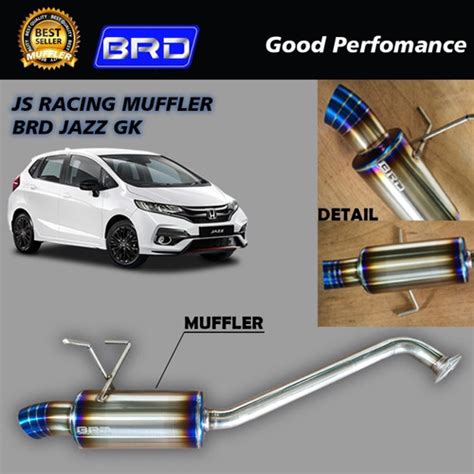 Promo Muffler Exhaust Knalpot Js Racing Style Brd Thailand Honda Jazz Gk Gk5 Cicil 0 3x Kota