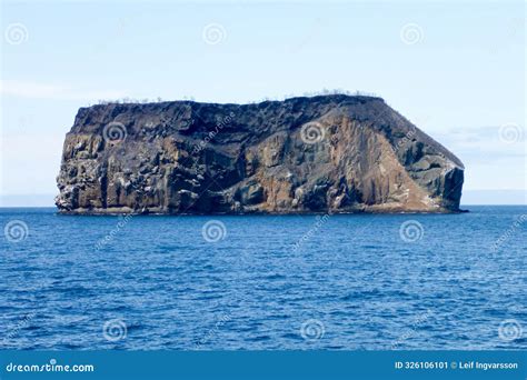 Small Island Daphne Minor In Galapagos Archipelago Ecuador Stock Image