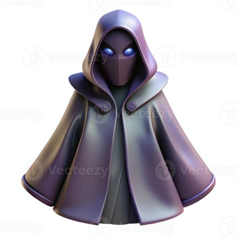 Magnificent Creative Mysterious Hooded Figure 3d Render High Quality