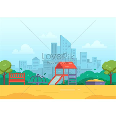어린이 놀이터 벡터 일러스트 레이 션 일러스트 무료 다운로드 Lovepik