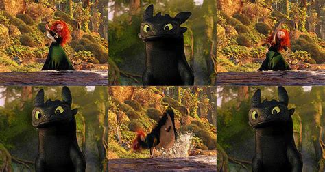 Merida And Toothless By Mrmarcdunbroch On Deviantart