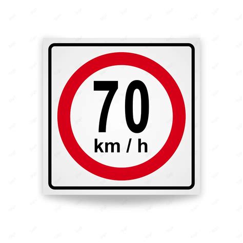 Rótulo Vial Reglamentario Velocidad Máxima 70 Kmh Sigo