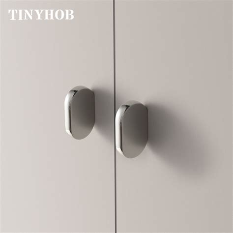 Tinyhob มือจับประตูตู้ ลิ้นชัก นิกเกิล สีเงิน ขนาดเล็ก หรูหรา Shopee