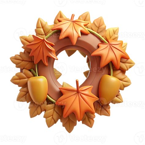 Autumn Leaf Garland For Seasonal Decor 55083857 Png