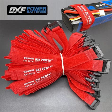 Dxf 300mm 210mm 후크 루프 케이블 코드 타이 나일론 고정 스트랩 벨트 Rc 리포 배터리용 매직 스티커 자체 접착