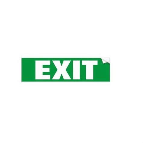 Vinyl Sticker Emergency Exit Vinyl Sticker Manufacturer From Noida