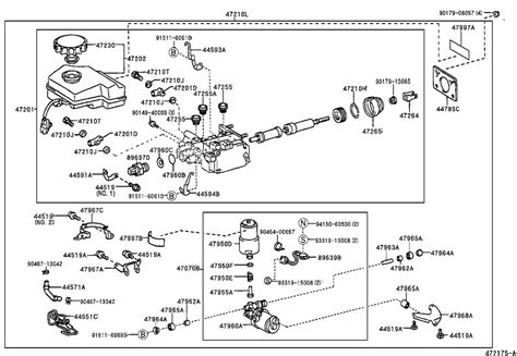 Visualization Of Toyota 4runner Brake Parts Schematic