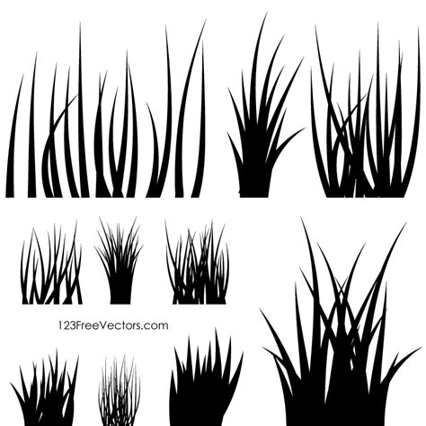 Grass Silhouette Vector