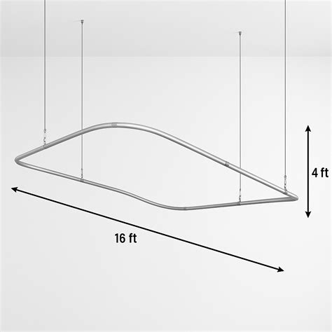 16x4 Ft Hanging Banner Wave Frame Hardware Only