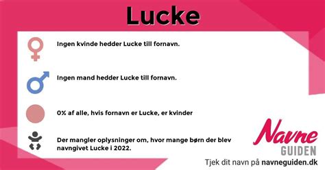 Lucke Statistik Betydning Popularitet Navneguiden Din Guide Til