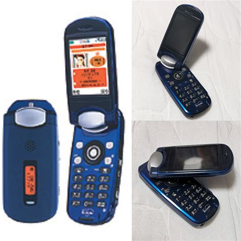 Docomo Panasonic P505is Dark Blue Dummy Keypad Rotate Screen Flip Phone