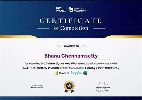 Bhanu Chennamsetty On Linkedin 😻😻 Heres The Certificate For My First