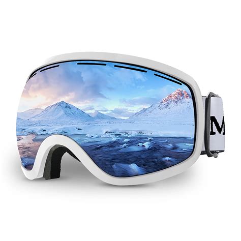 Ski Goggles Winter Snow Sports With Anti Fog Double Lens Ski Mask
