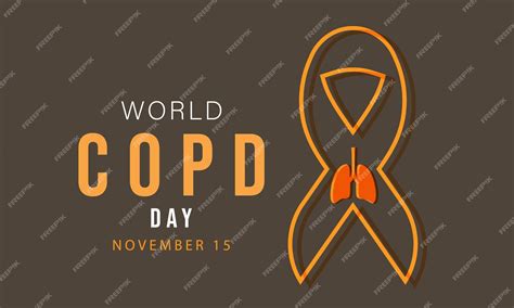 Premium Vector World Copd Day Background Banner Card Poster Template