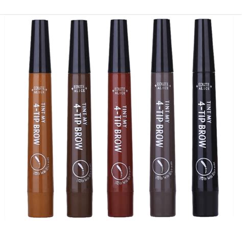 4 Tip Eyebrow Pencil Liquid Brow Tattoo Waterproof Makeup Eyebrows Tool